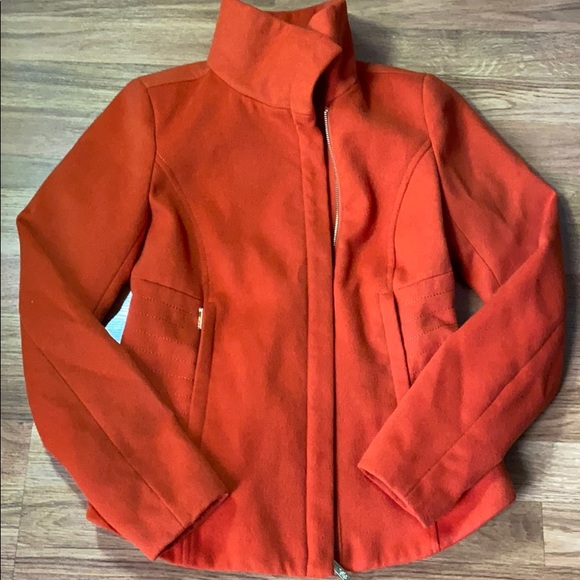 Kensie | Jackets & Coats | Kensie Orange Felted Jacket Xs | Poshmark
